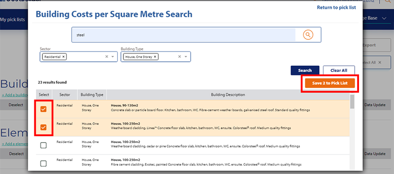 How to use the Pick List